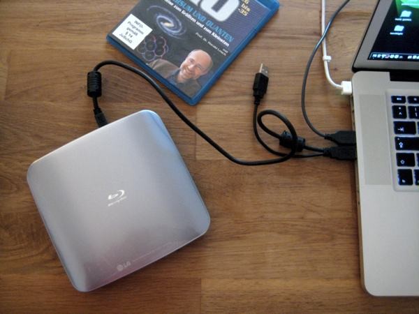 Test - Blu-Ray Brenner LG BP40NS20 am Mac